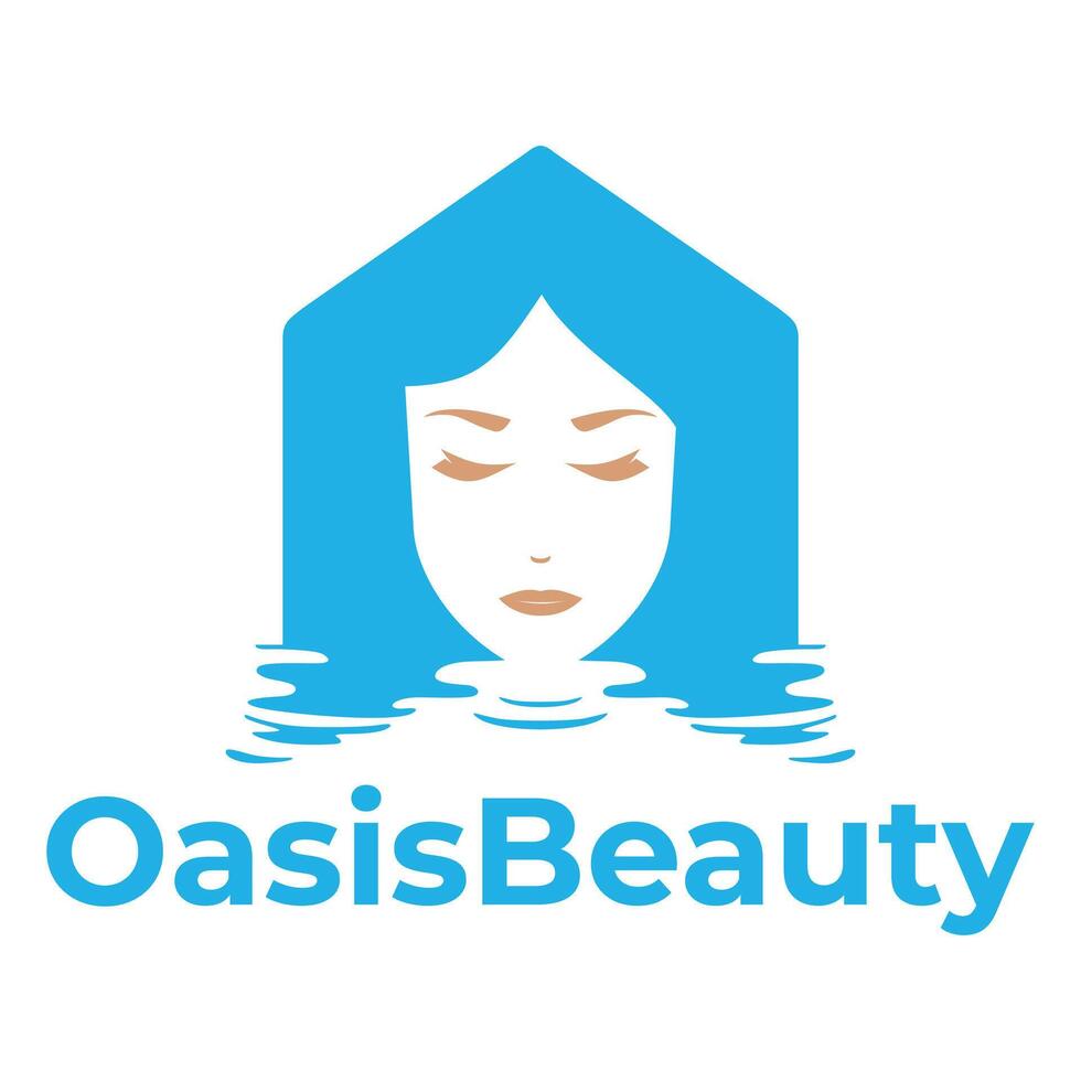 oasis beauty flat minimalist logo design 49670971 Vector Art at Vecteezy