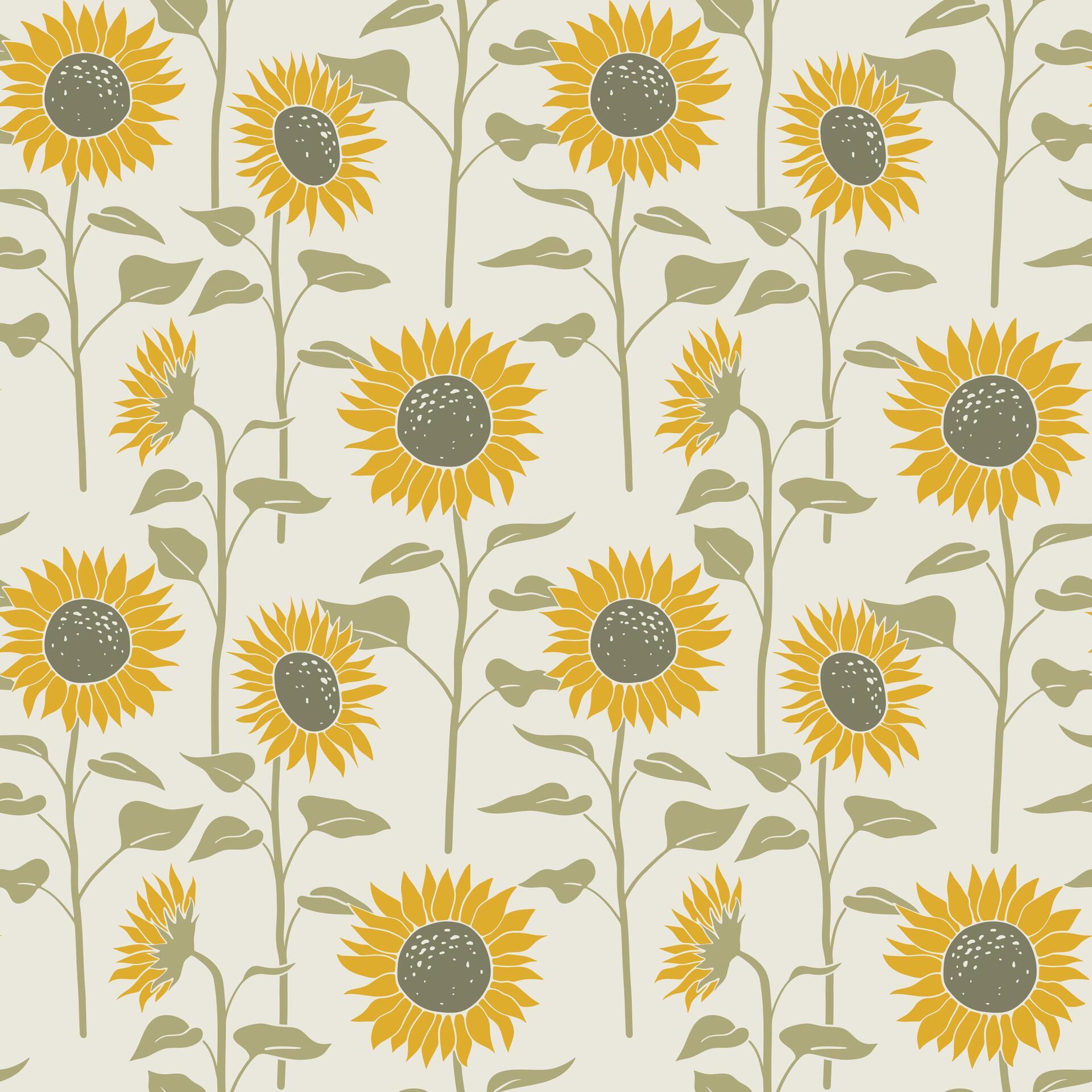 Sunflower pattern background. 49671335 Vector Art at Vecteezy