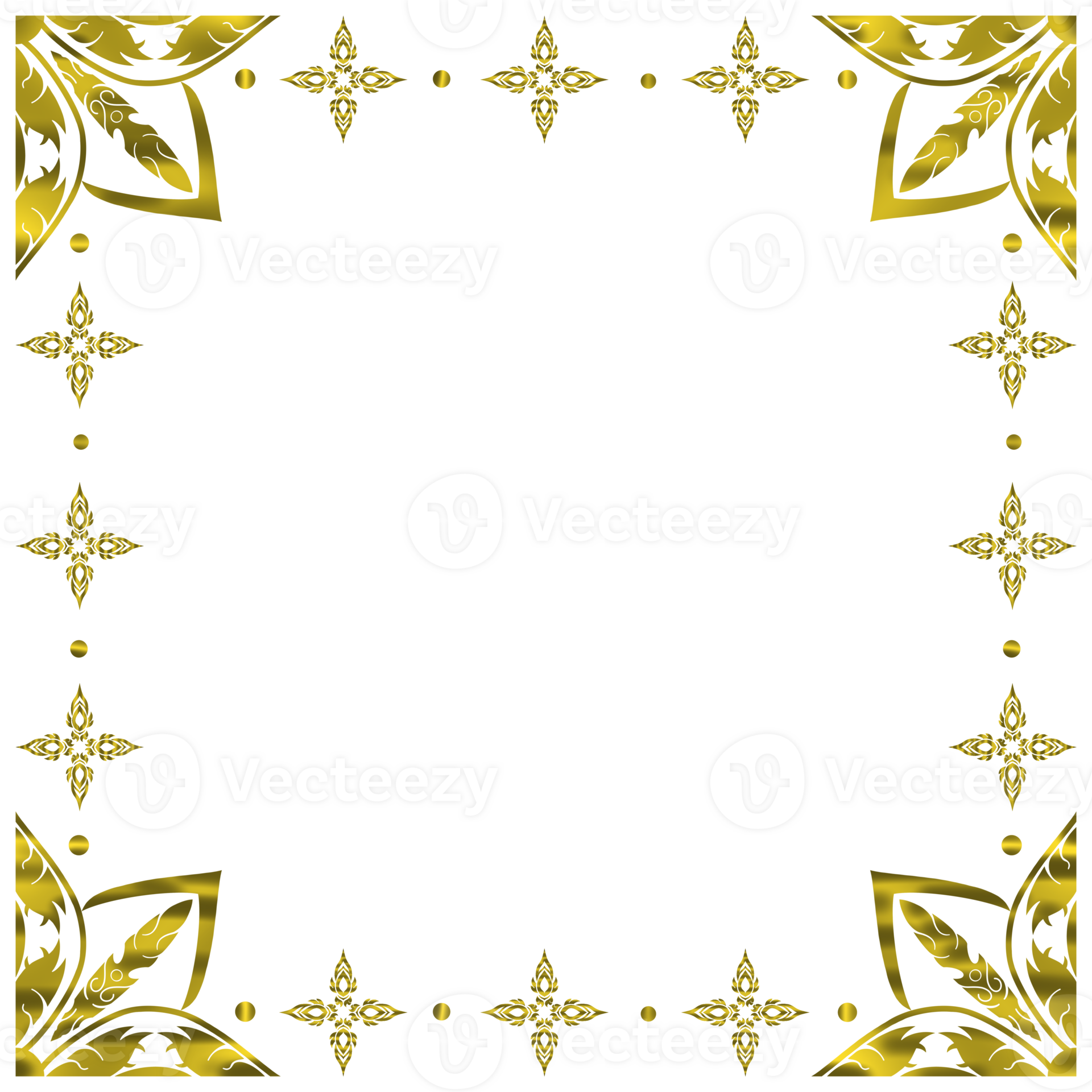 Golden Thai Pattern Border. 49689126 PNG Golden Thai Pattern Border. 49689126 PNG