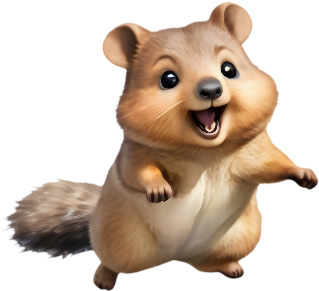 Quokka Cartoon Clipart, Cute Australian Animal for Adorable Graphics ...