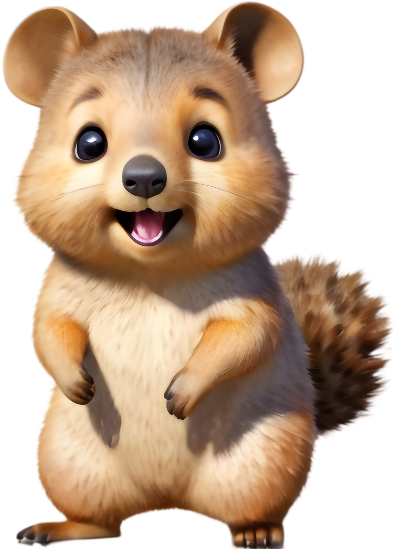 Quokka Cartoon Clipart, Cute Australian Animal for Adorable Graphics ...