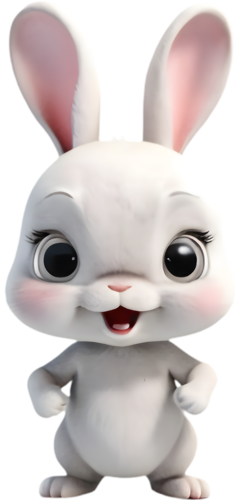 Playful Bunny Graphics For Holiday Cards 49692744 Png