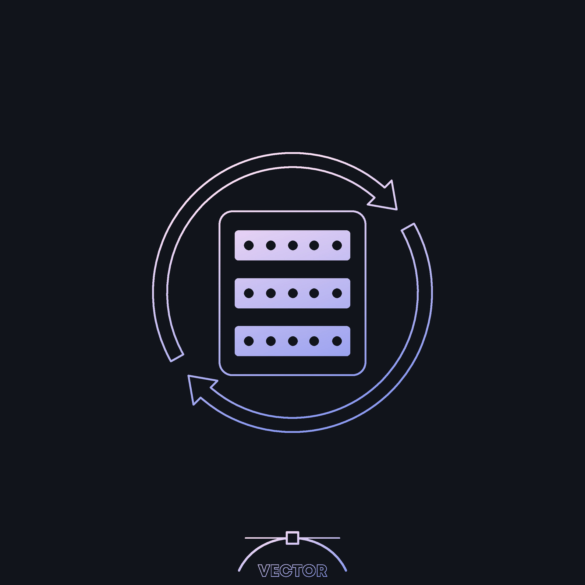 Server Backup Icon With Gradient 49697791 Vector Art At Vecteezy