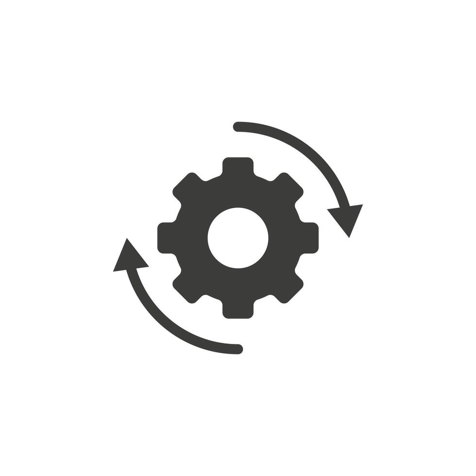 Implementation icon Set. Business execute technology symbol in black filled and outlined style ...