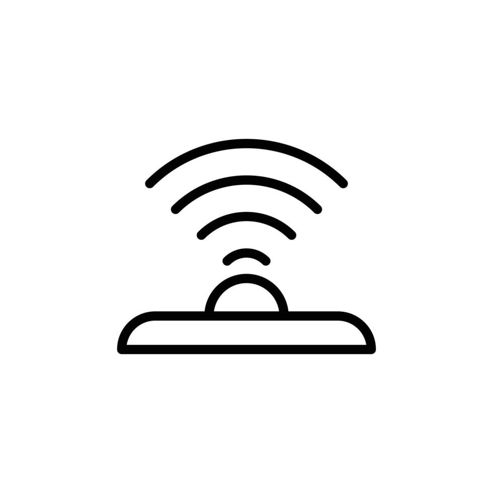 Sensor Icon Set Security Motion Detector Sensor Symbol Smart Sensor Alarm Sign In Black Filled