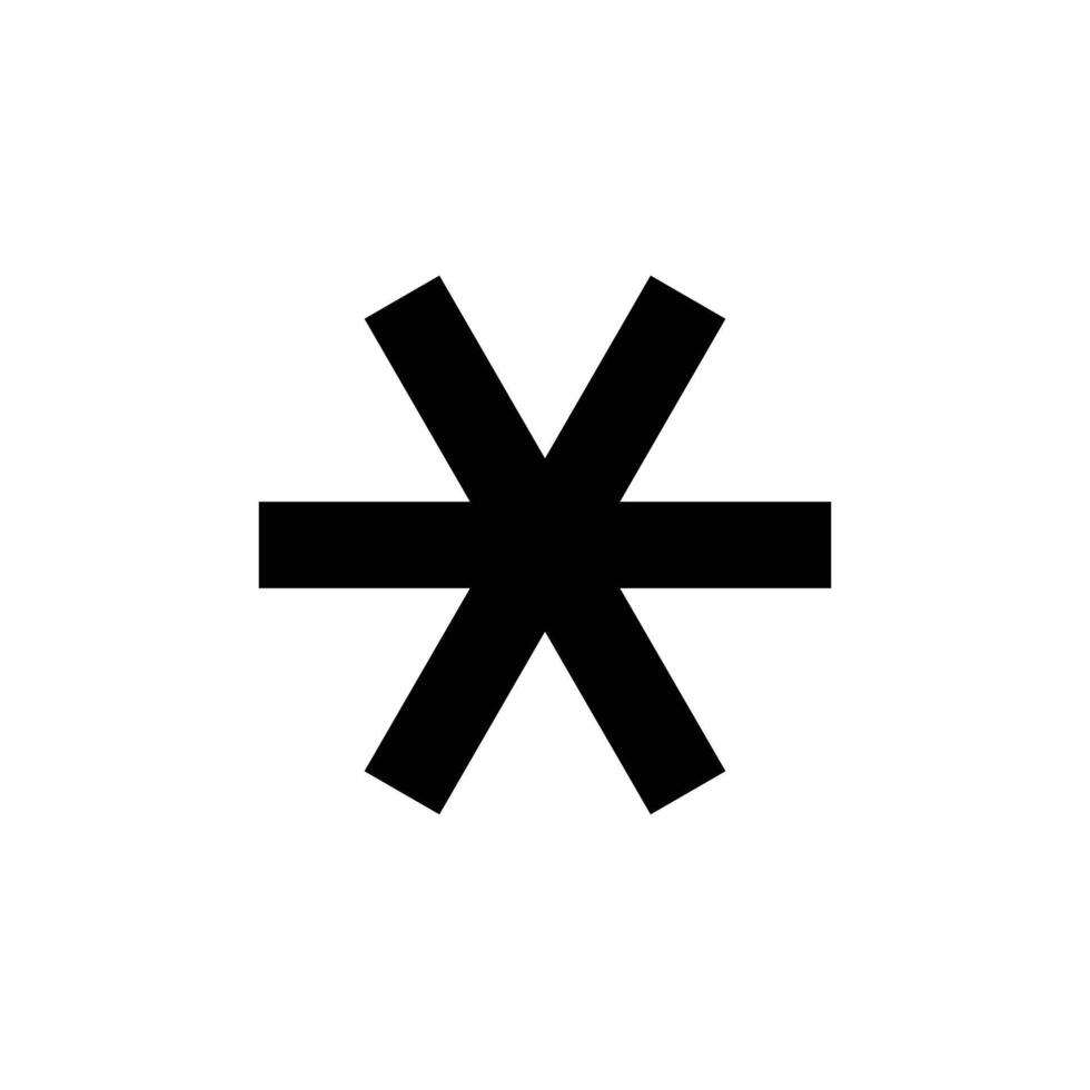 Asterisk Icon Set Password Or Passcode Asterisk Sign In Black Filled And Outlined Style