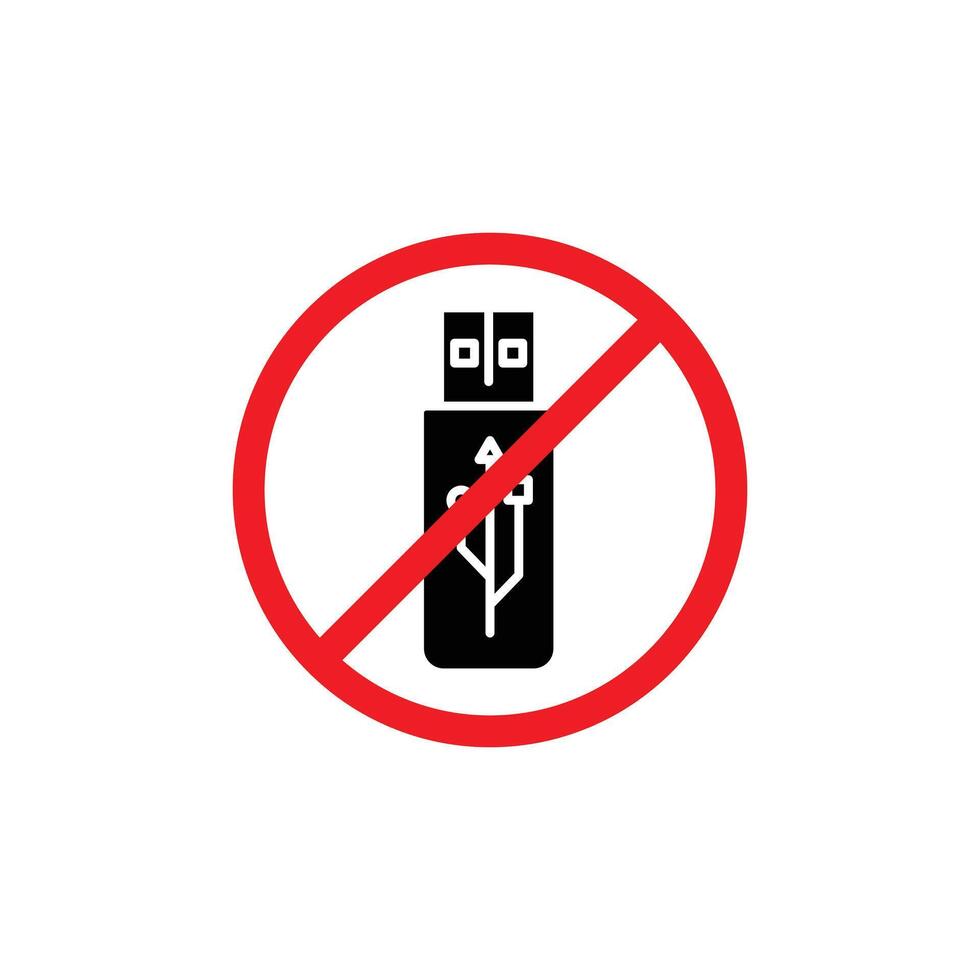 No USB flash drive sign 49704512 Vector Art at Vecteezy No USB flash drive sign 49704512 Vector Art at Vecteezy