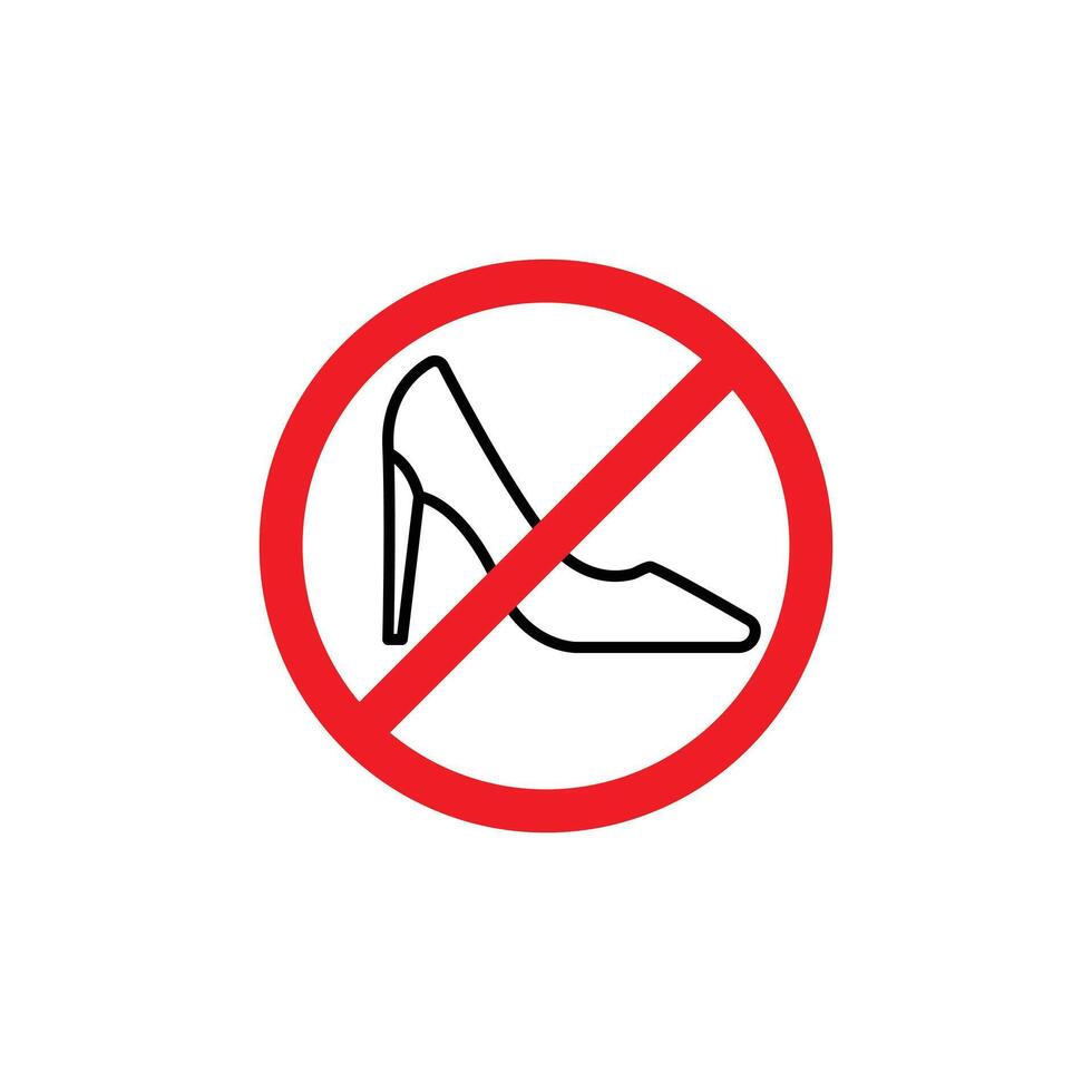 No high heels sign 49705037 Vector Art at Vecteezy No high heels sign 49705037 Vector Art at Vecteezy