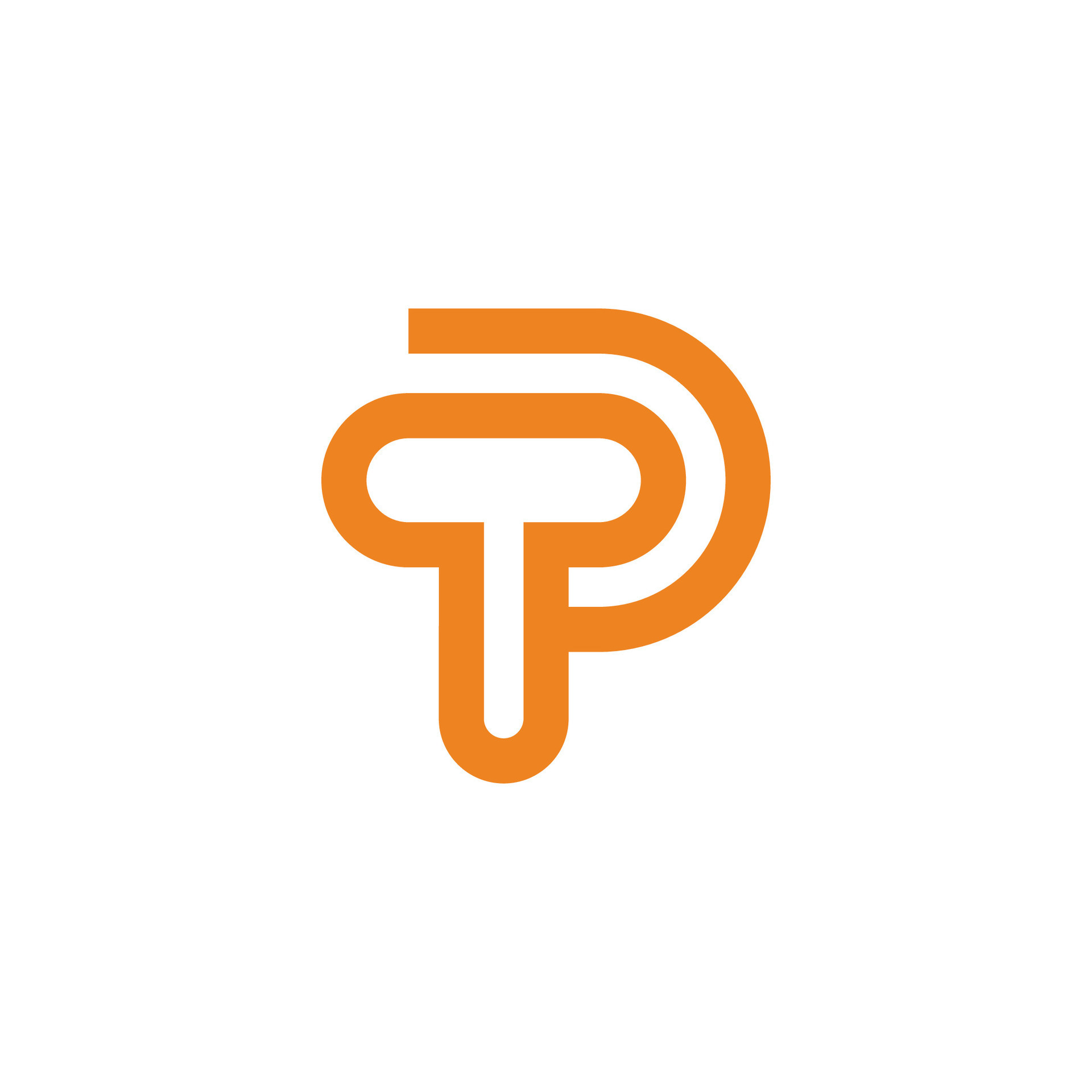 letter tp loop curves simple fun logo 49708653 Vector Art at Vecteezy