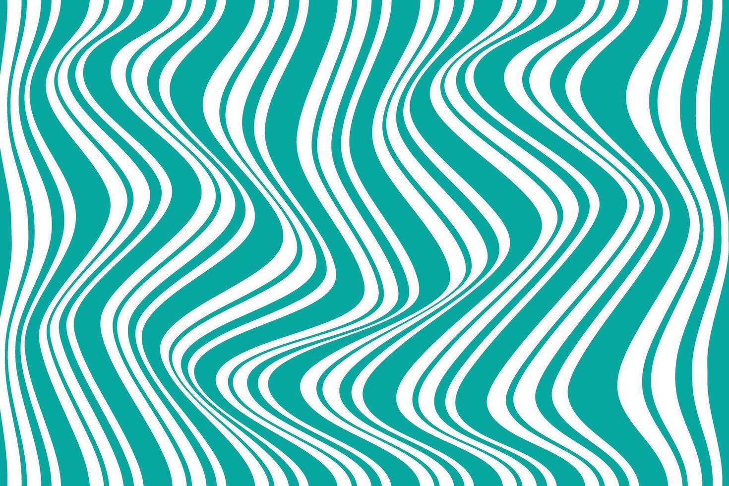 Simple Abstract Seagreen Color Vertical Line Wavy Distort Pattern The Blue Background With The