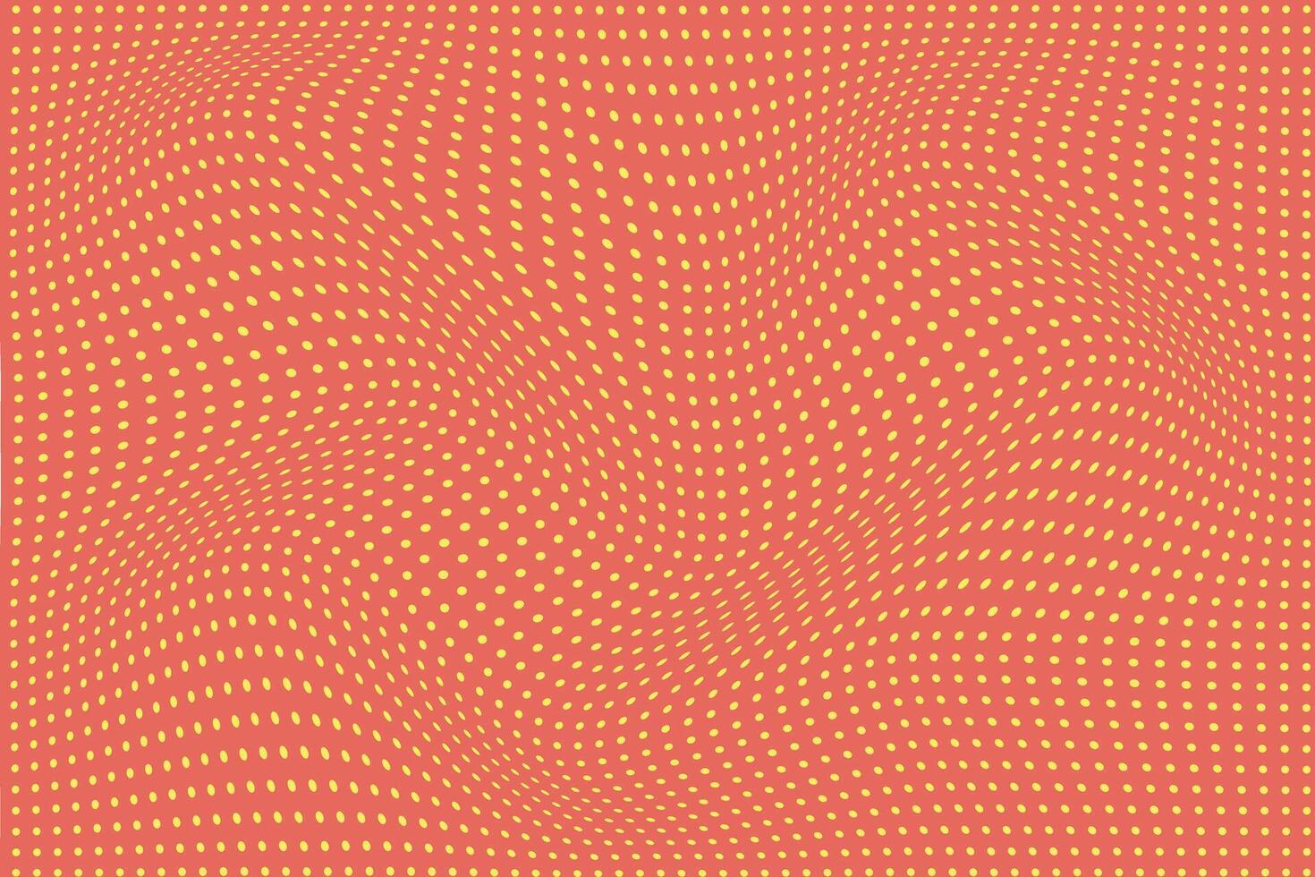 Simple Abstract Lemonade Color Small Polka Dot Wavy Distort Pattern On