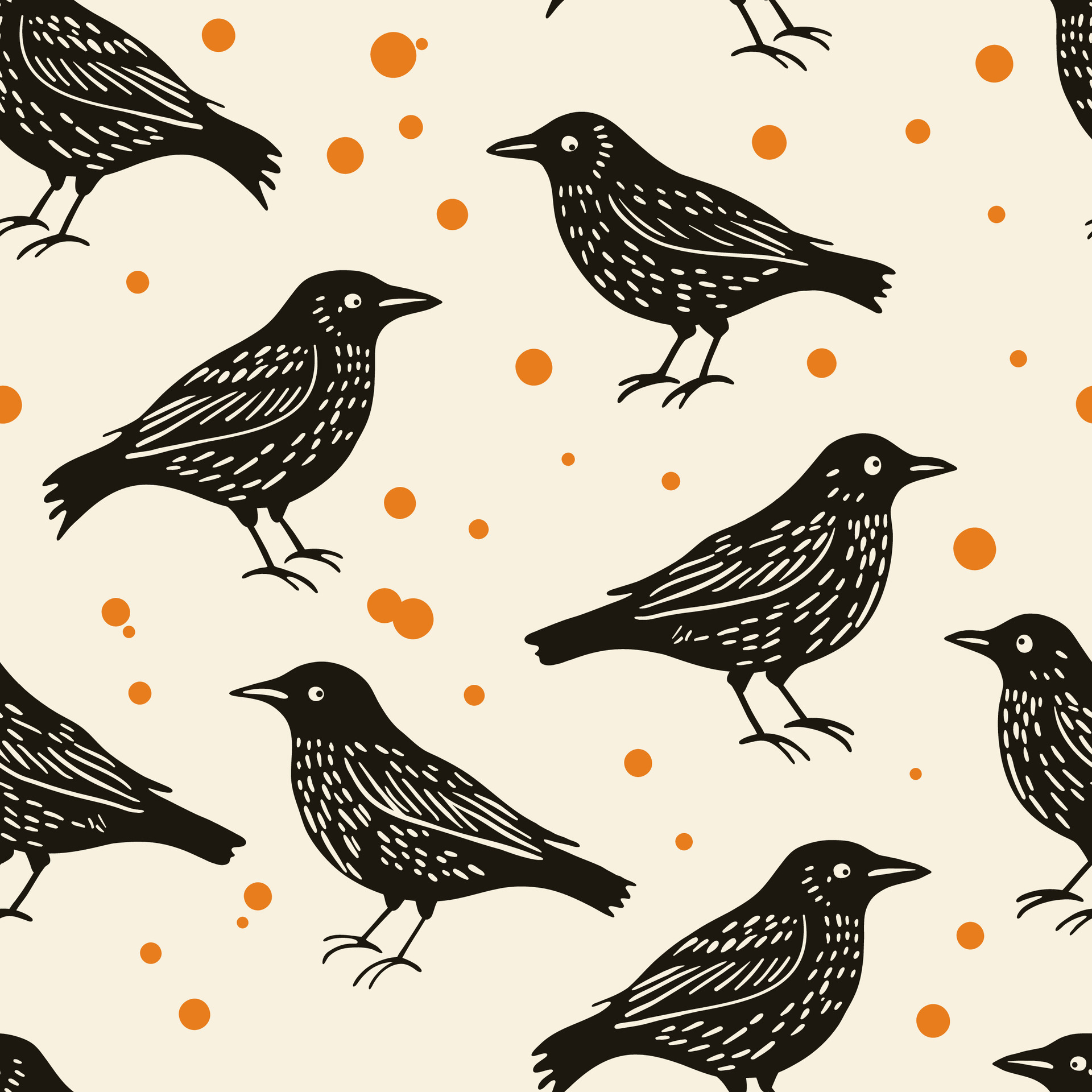 Black Raven Pattern 49708935 Vector Art at Vecteezy