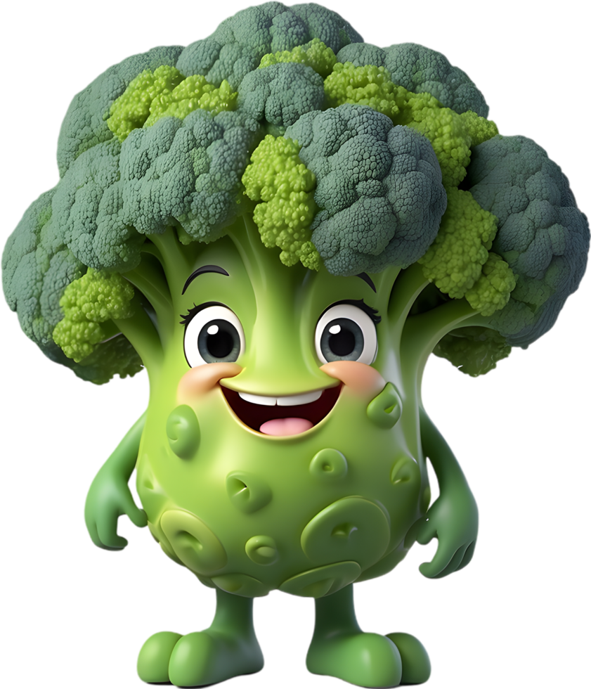 Cheerful Broccoli Clipart For School Projects 49718437 Png