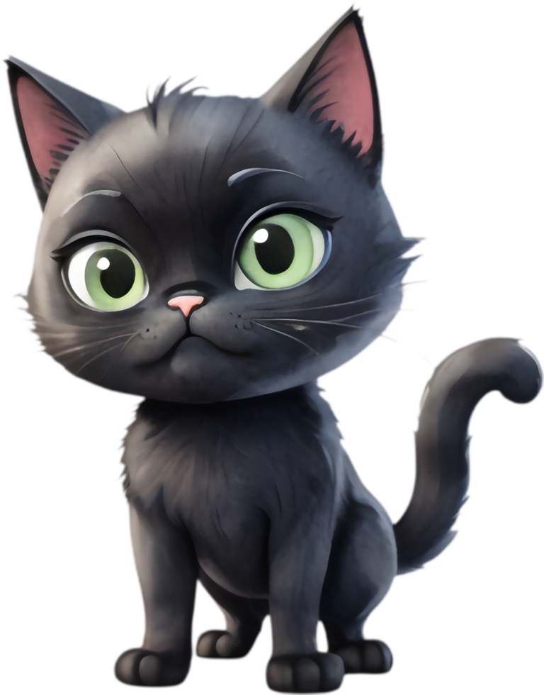 Adorable Dibujos Animados Gatito Con Vendado Pata Dibujos Animados Gato Clipart Para Bricolaje