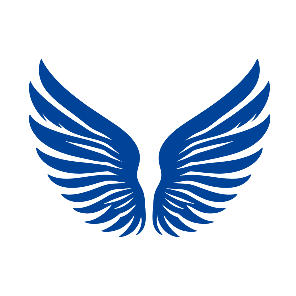 Blue stylized wings with multiple feathers 49719942 PNG Blue stylized wings with multiple feathers 49719942 PNG
