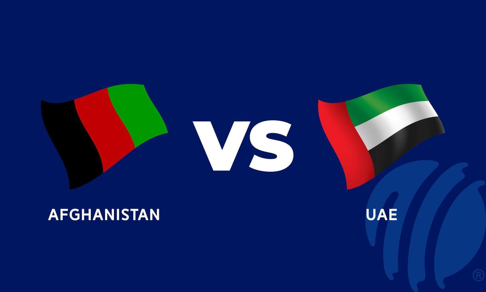 Afghanistan VS UAE Cricket Match Template 49730210 Vector Art at Vecteezy