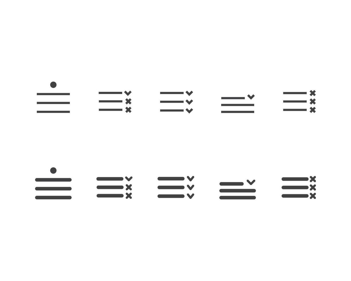 Hamburger Menu Icon Buttons For Website Ui Navigation Mobile App Presentation Design