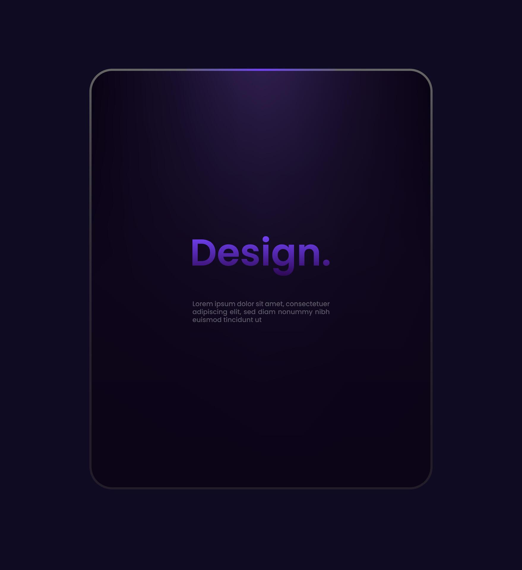Futuristic card template. Website panel design interface concept. Neon ...