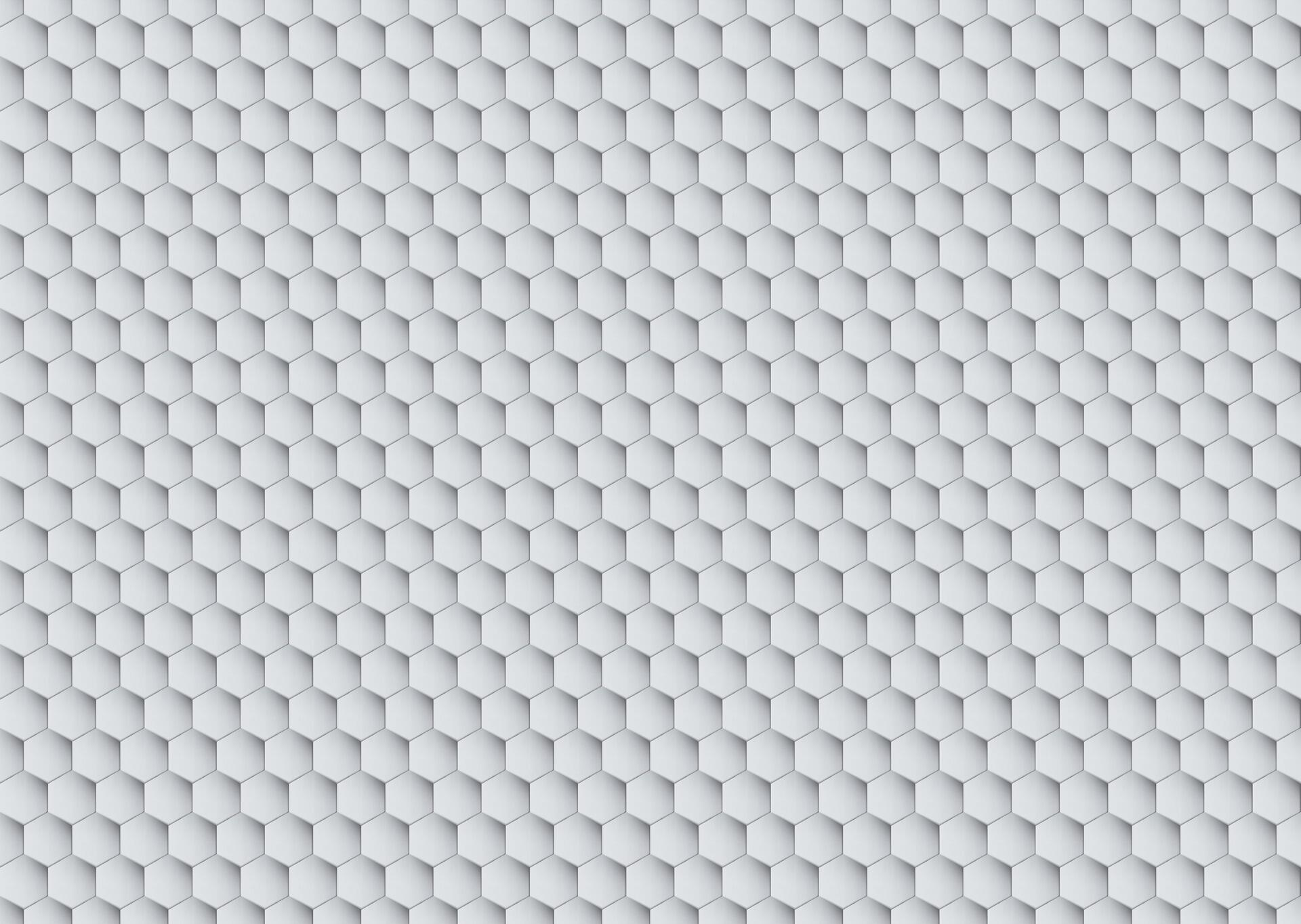 Hexagon seamless pattern graphic tech ornament. geometry grey grid with shadow. Technology ...