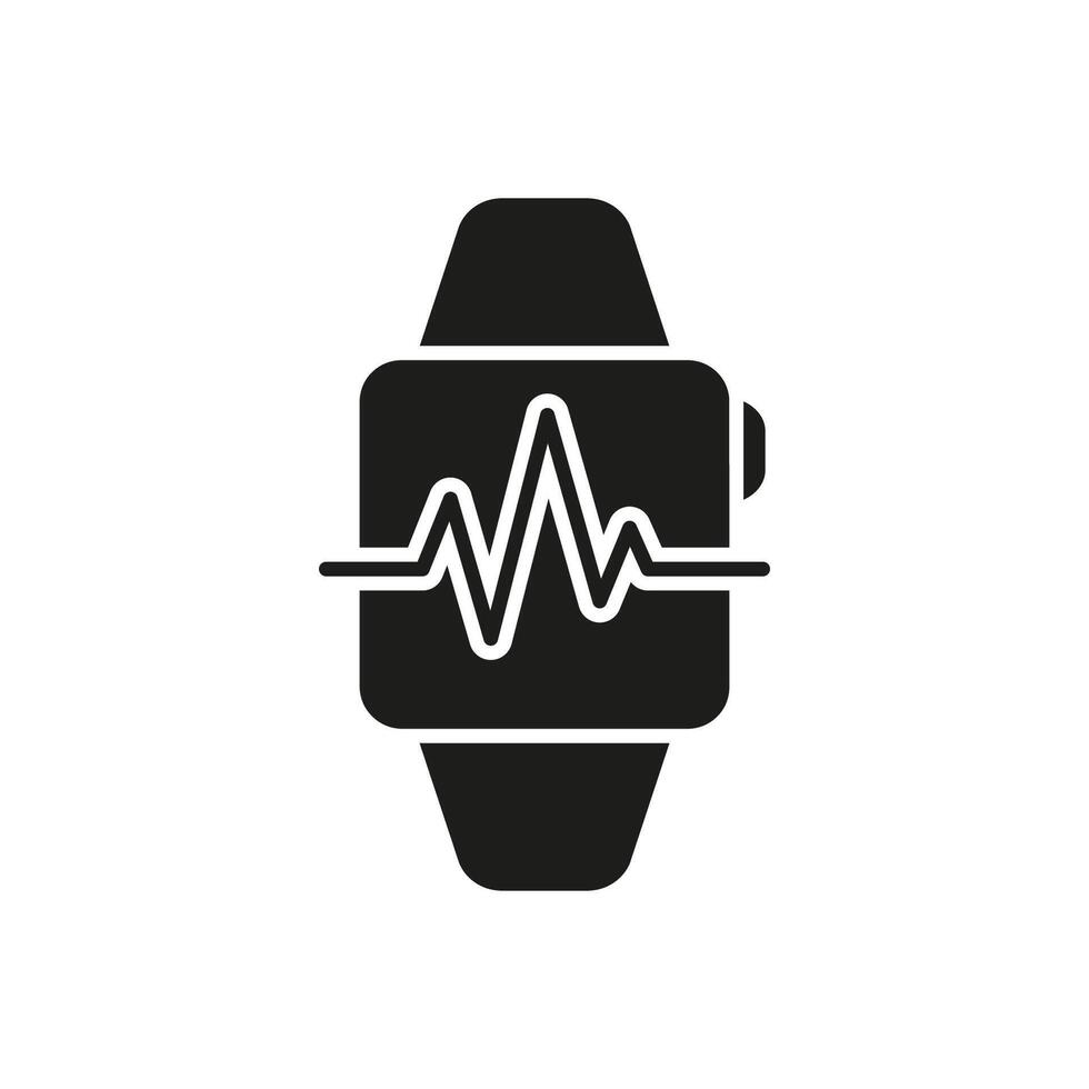 Smartwatch Silhouette Icon, Health Tracking And Fitness Monitoring ... Smartwatch Silhouette Icon, Health Tracking And Fitness Monitoring ...