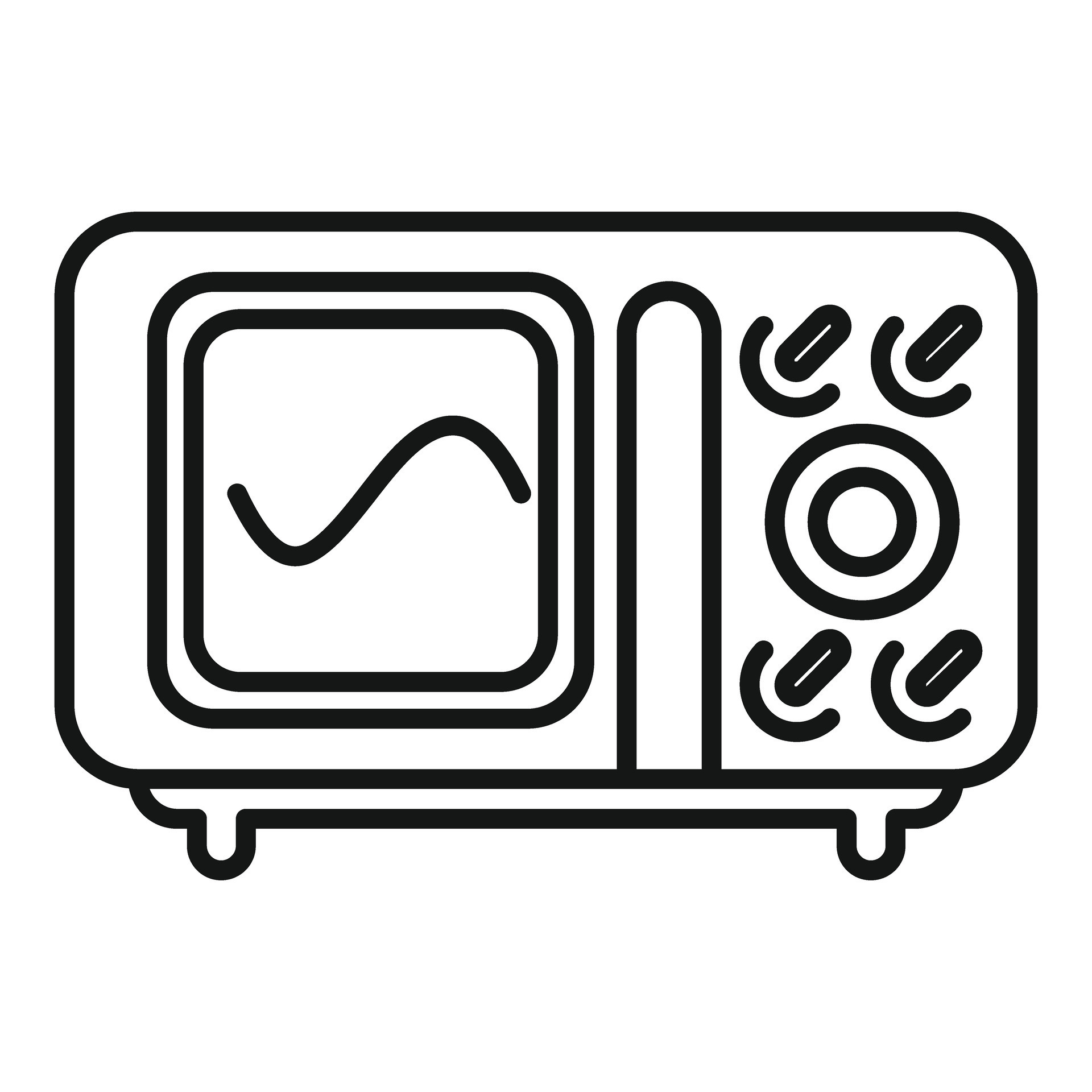 Oscilloscope Showing Sinusoidal Signal Icon Vector Outline 49775758 Vector Art At Vecteezy