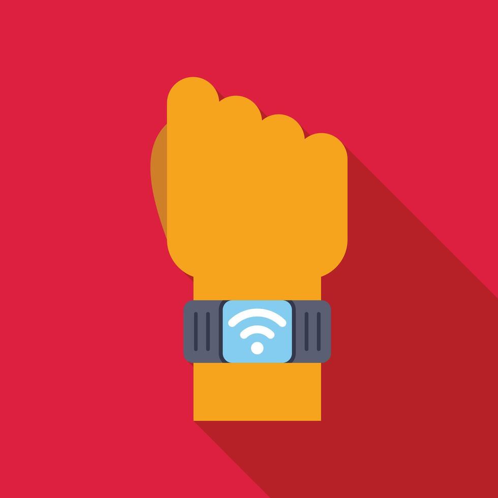 Hand wearing smart watch showing wifi connection symbol 49777763 Vector ... Hand wearing smart watch showing wifi connection symbol 49777763 Vector ...