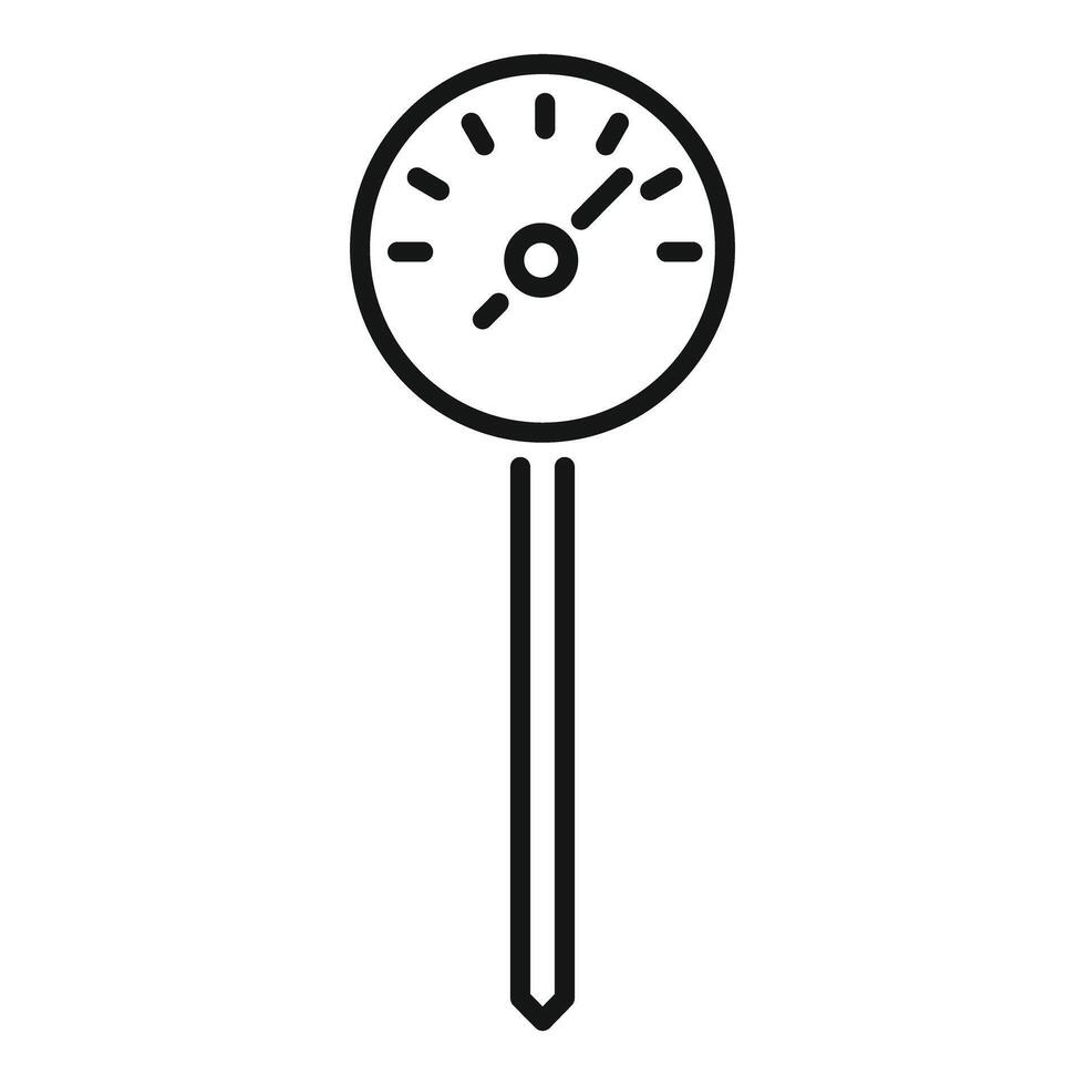 Analog Thermometer Measuring Temperature With Pointer Showing Hot