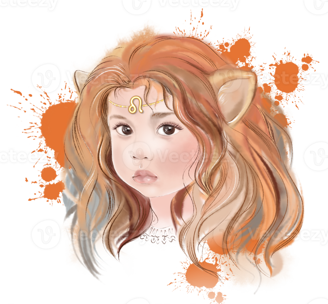 Leo zodiac girl 49785842 PNG