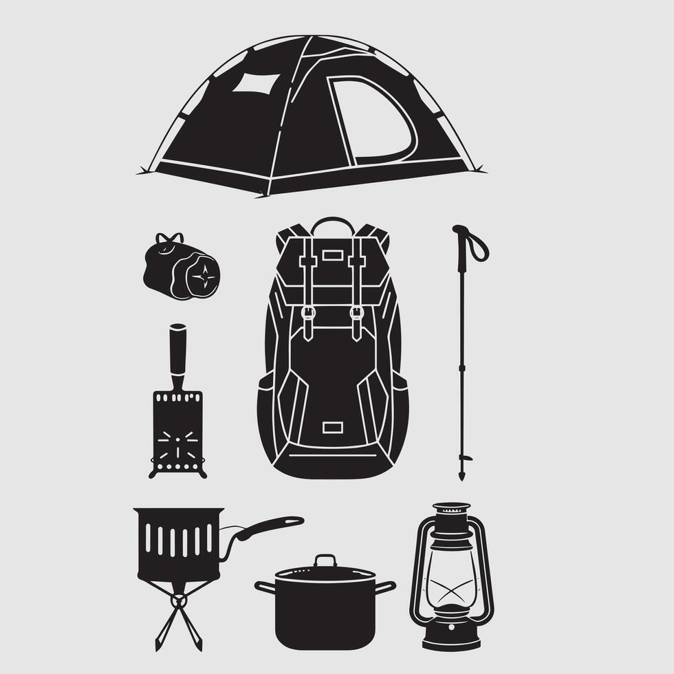 Survival Equipment Illustration Art 49790486 Vector Art At Vecteezy