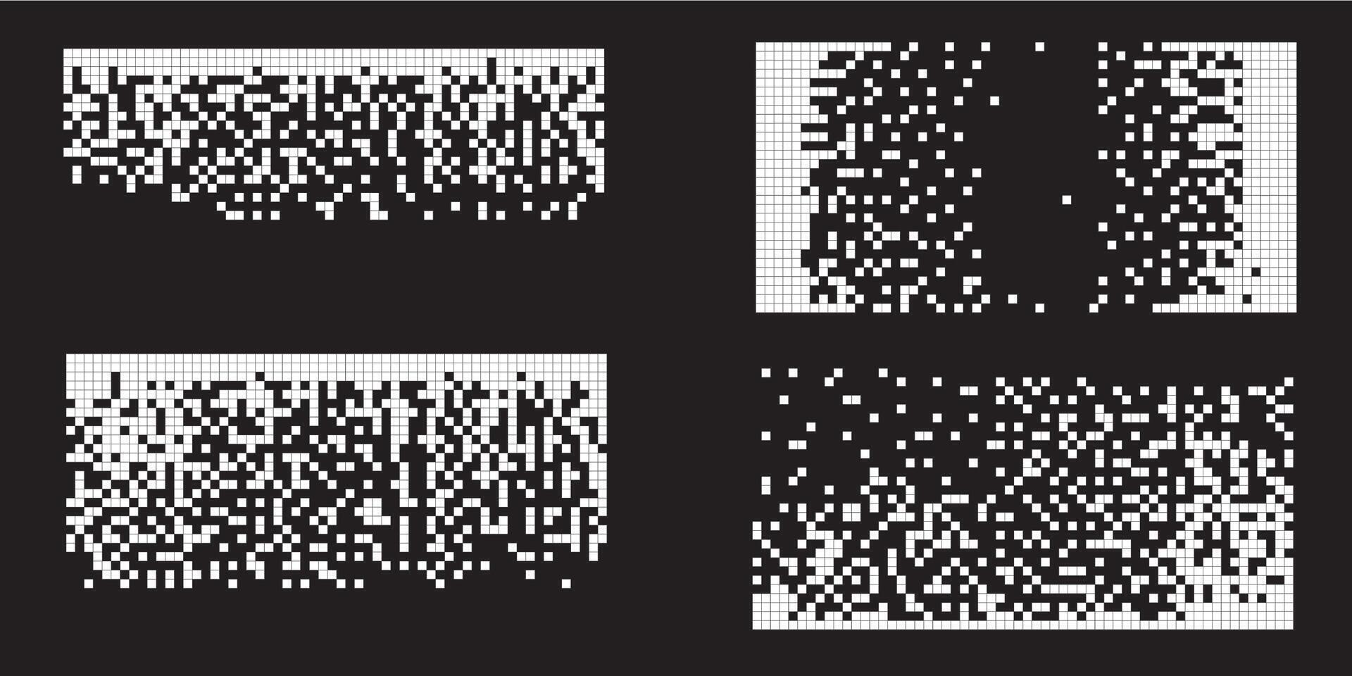 Pixel disintegration background. Decay effect. Dispersed dotted pattern ...