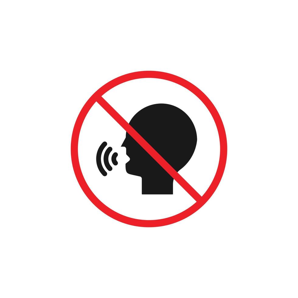 Stop Talking Sign 49795306 Vector Art At Vecteezy