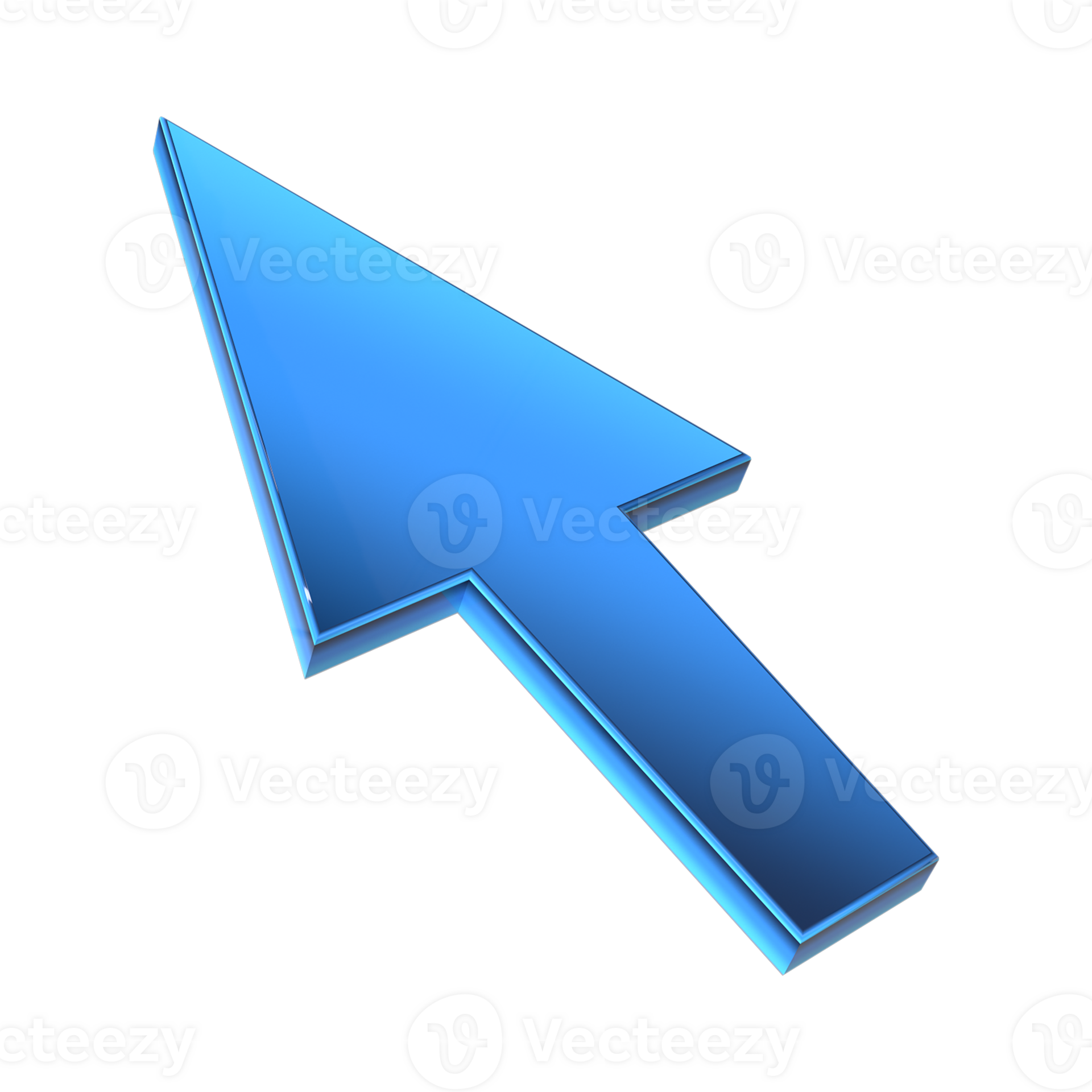 3D Mouse pointer or Arrow cursor rendering 49795457 PNG