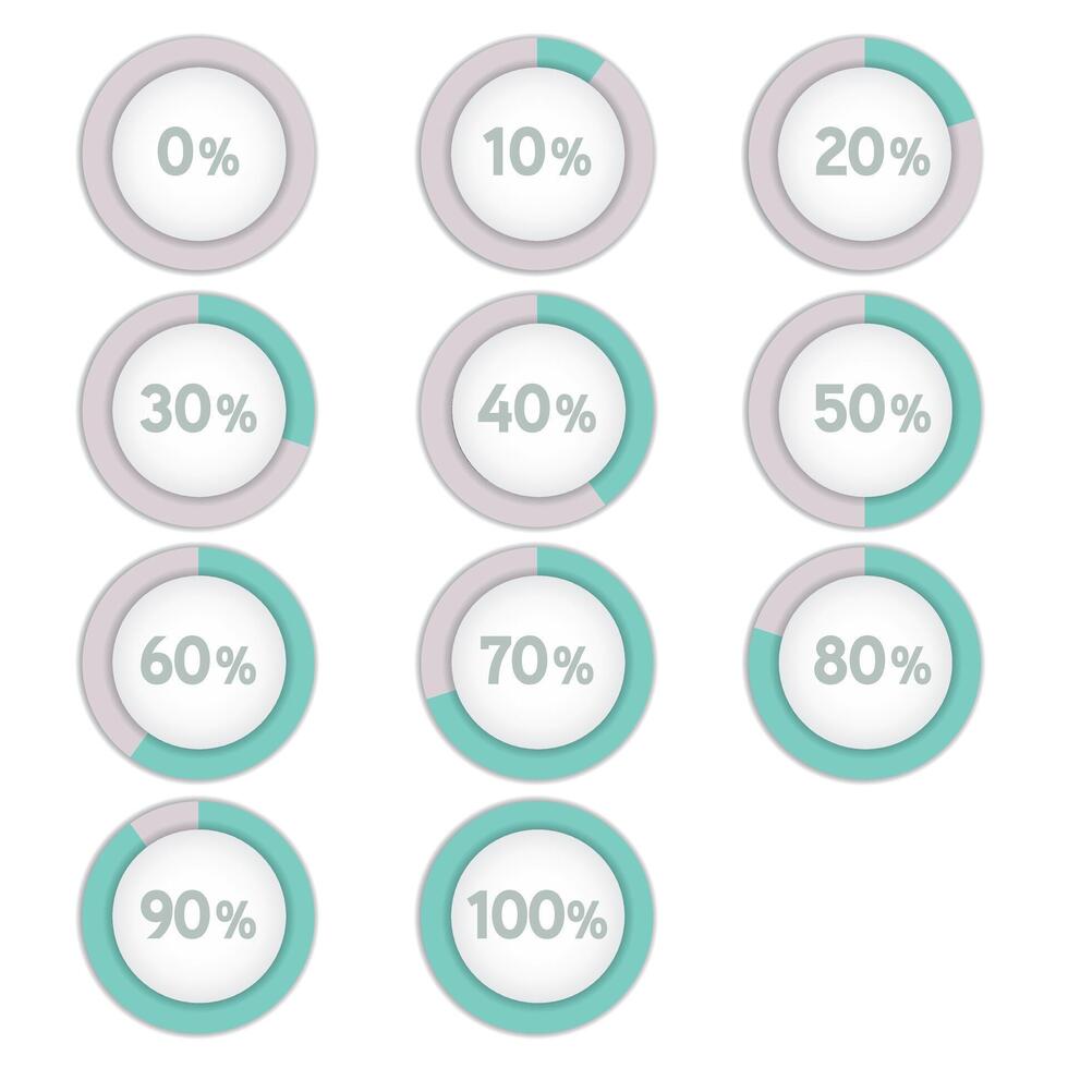 Round progress bar circle image. Percentage indicators. 49795489 Vector ... Round progress bar circle image. Percentage indicators. 49795489 Vector ...