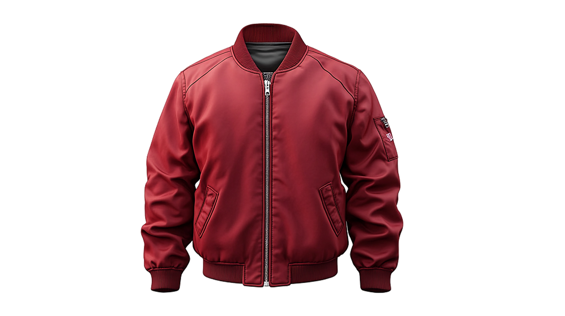 red bomber jacket on transparent background 49796158 PNG