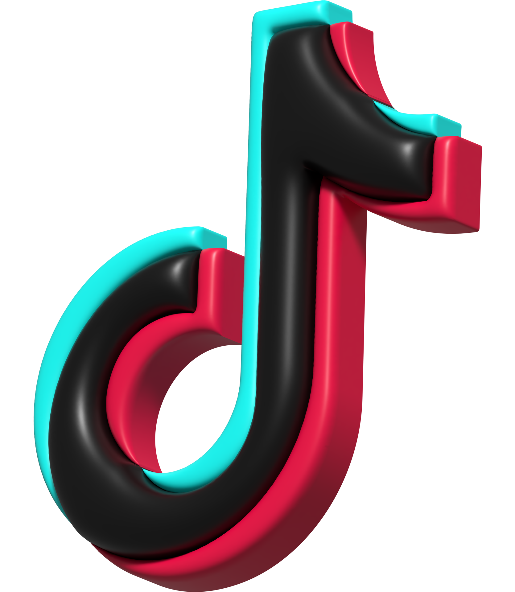 3d icon tiktok logo 49798655 PNG