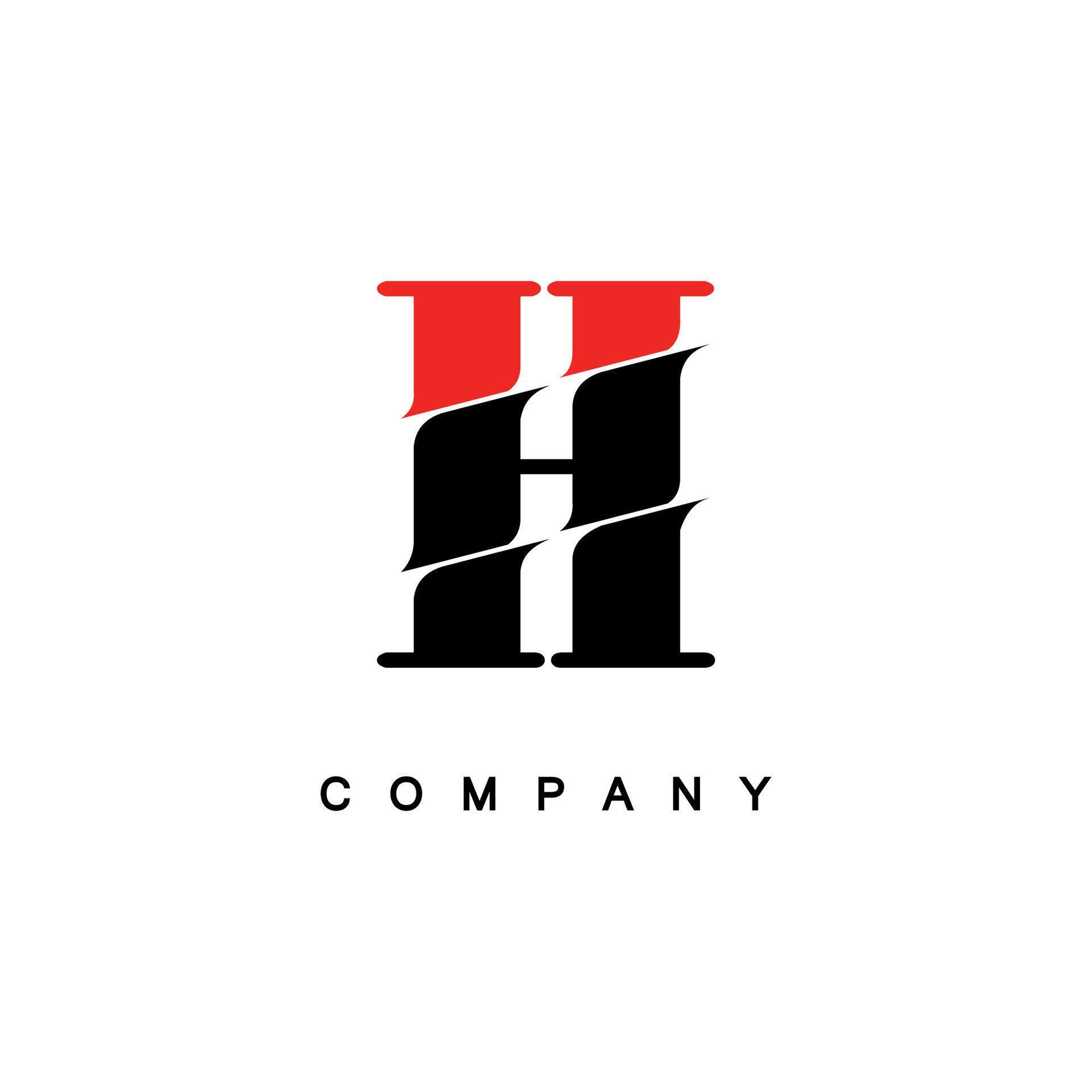 Creative Red and Black Letter H Company Logo Design 49801615 Vector Art at Vecteezy