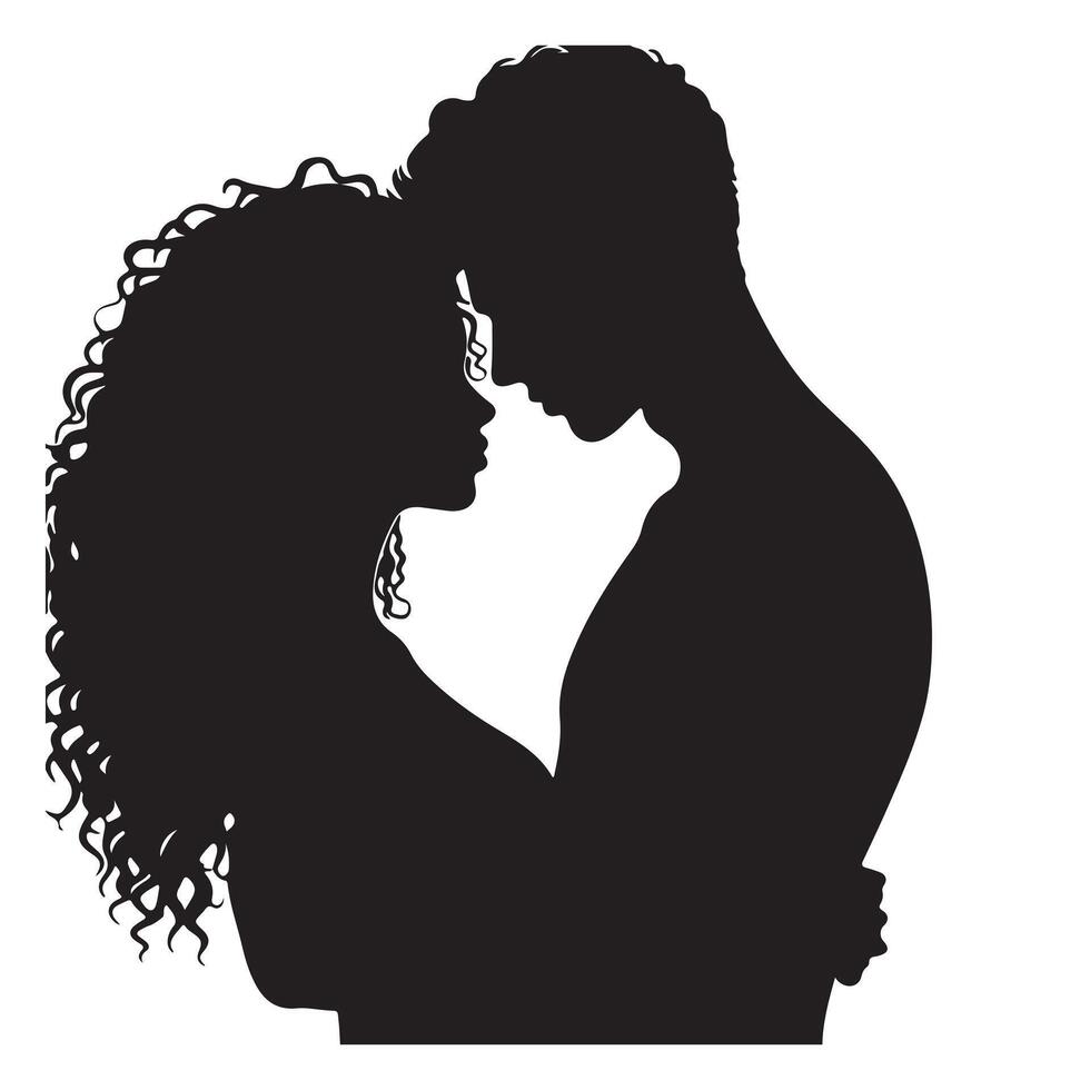 black men woman love silhouette image with white background 49805494 Vector Art at Vecteezy