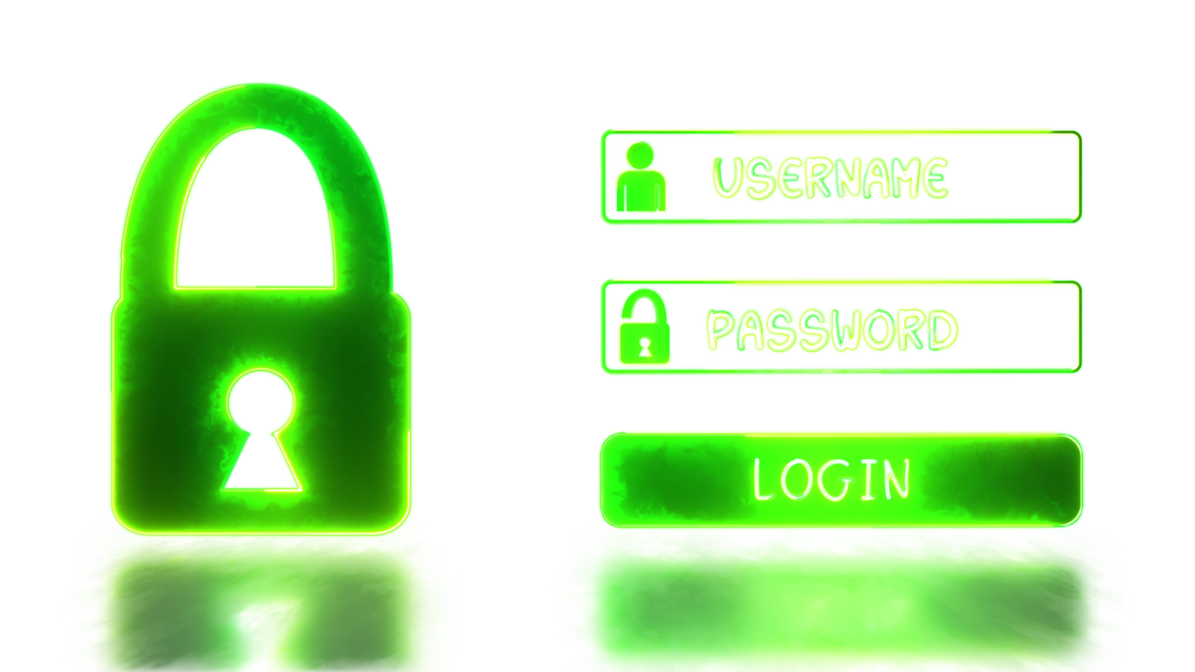 Glowing icon login security concept neon 49813375 PNG Glowing icon login security concept neon 49813375 PNG