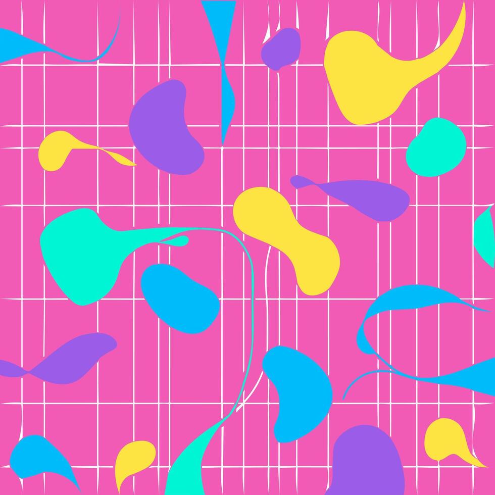 A Vibrant Abstract Pattern Featuring Colorful Shapes Of Various Sizes