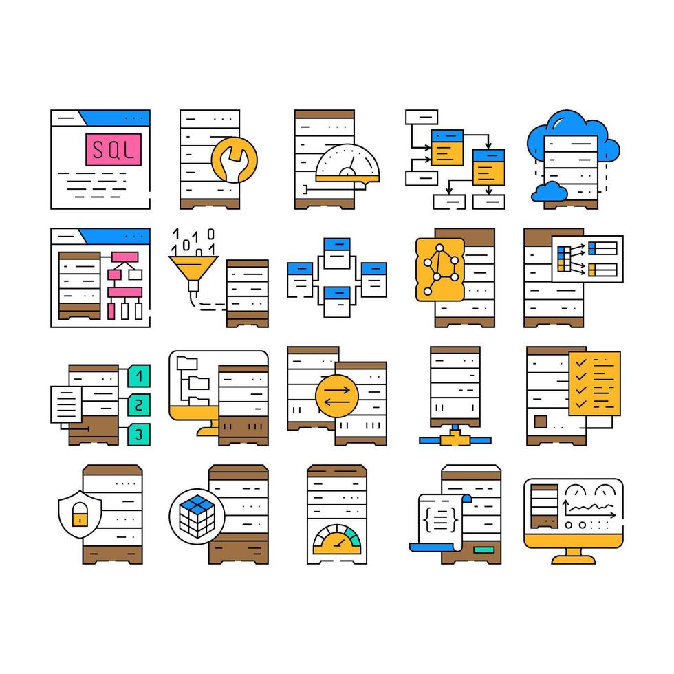 database administrator computer, icons set 49817366 Vector Art at Vecteezy database administrator computer, icons set 49817366 Vector Art at Vecteezy