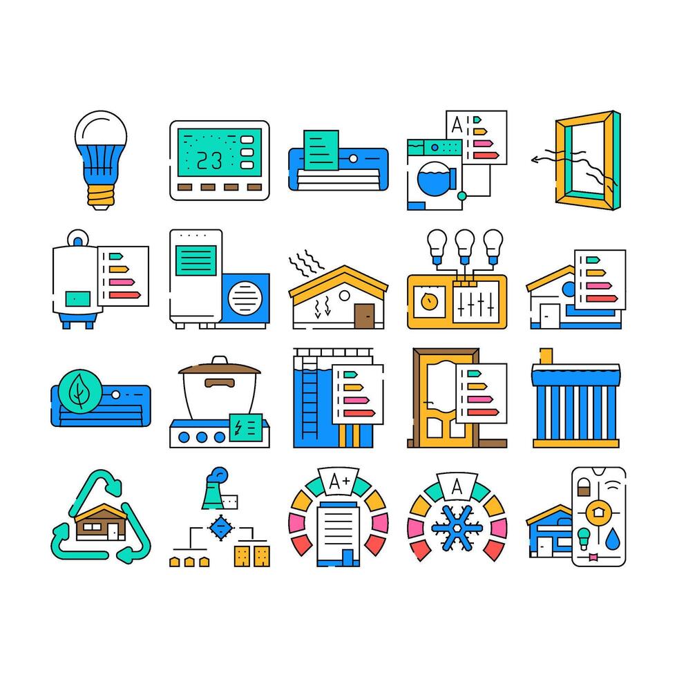 energy efficient technology home icons set 49817389 Vector Art at Vecteezy energy efficient technology home icons set 49817389 Vector Art at Vecteezy