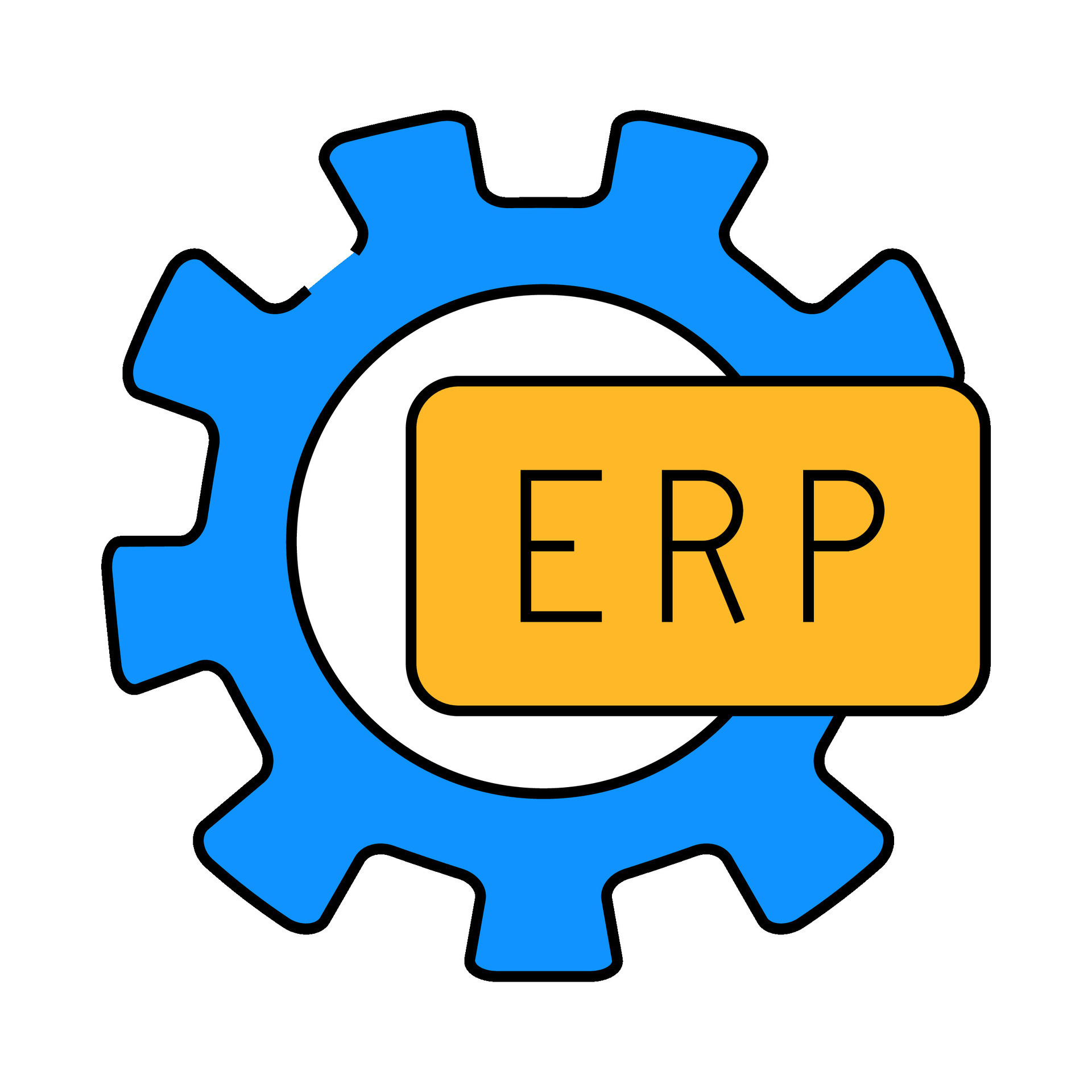 Erp Working Processing Icon Color Illustration 49822041 Vector Art At