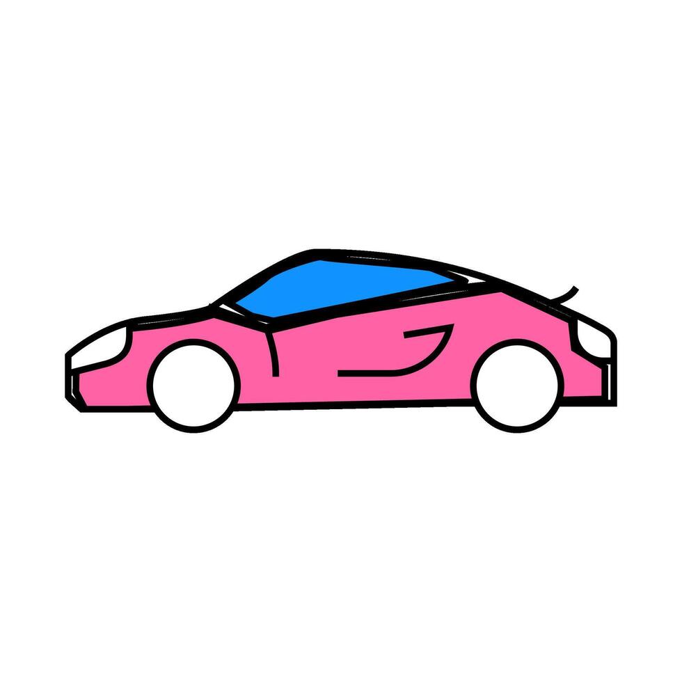 sportscar high speed transport icon color illustration 49822926 Vector ...