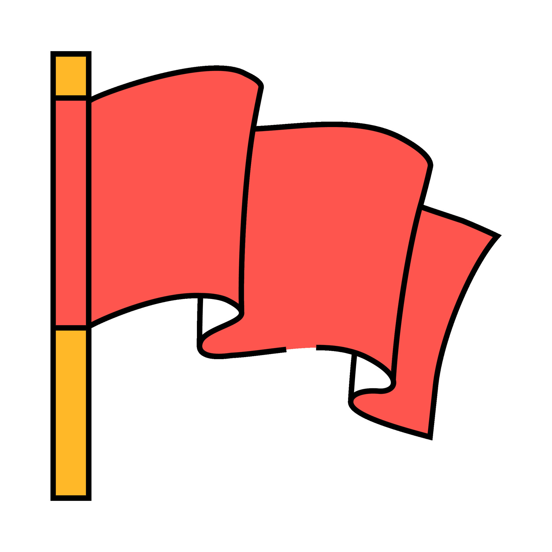 red flag icon color illustration 49825480 Vector Art at Vecteezy