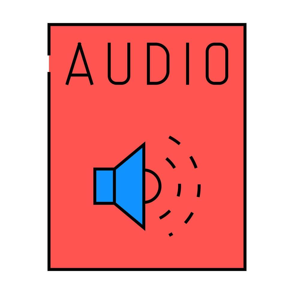audio file format document icon color illustration 49825887 Vector Art ... audio file format document icon color illustration 49825887 Vector Art ...