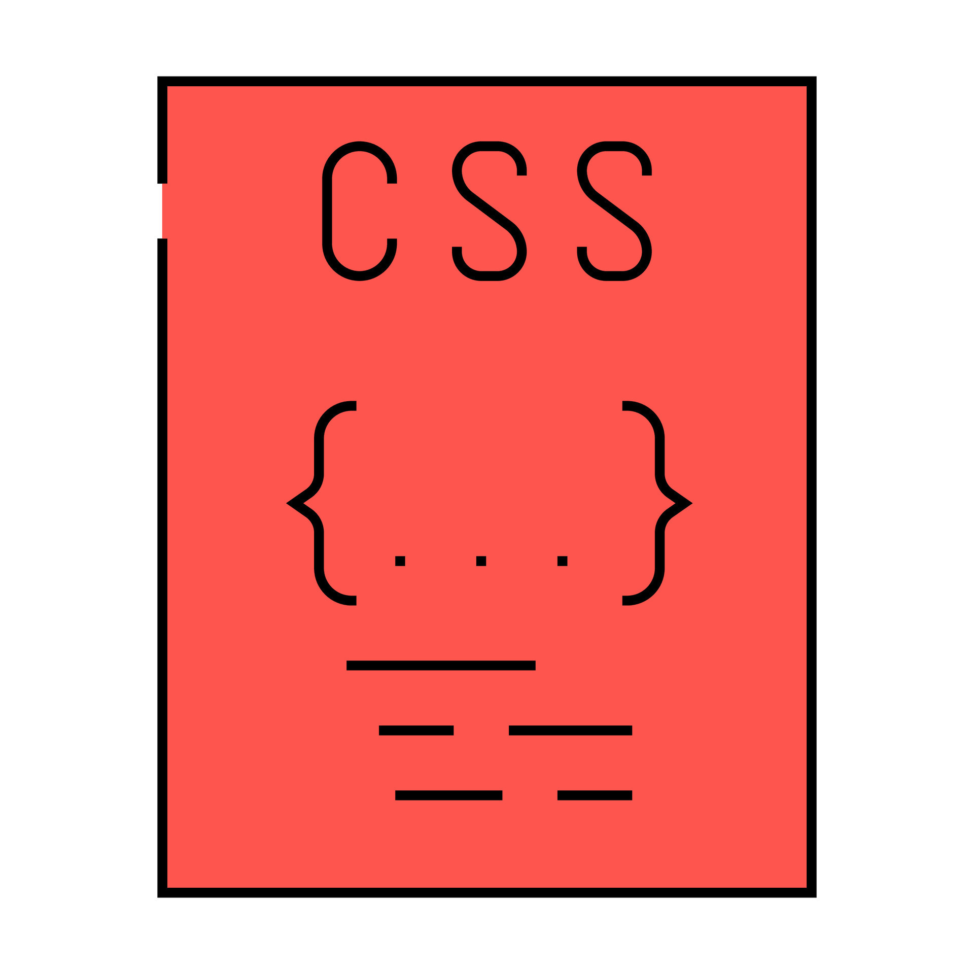 css file format document icon color illustration 49825890 Vector Art at Vecteezy