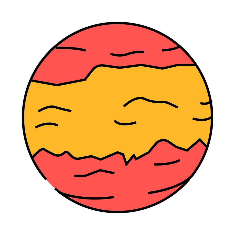 mars planet icon color illustration 49826212 Vector Art at Vecteezy