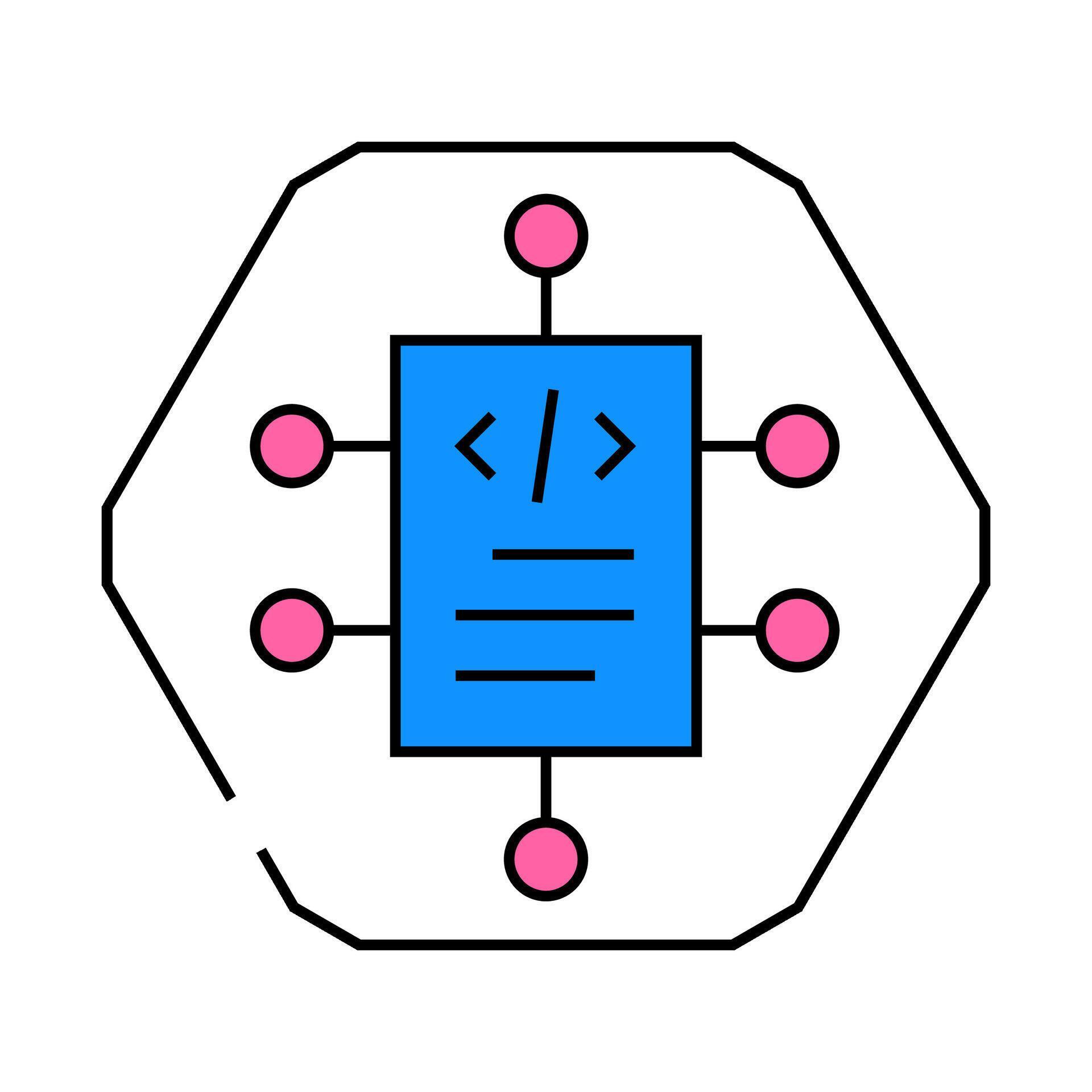 Source Code Management Icon Color Illustration 49827816 Vector Art At