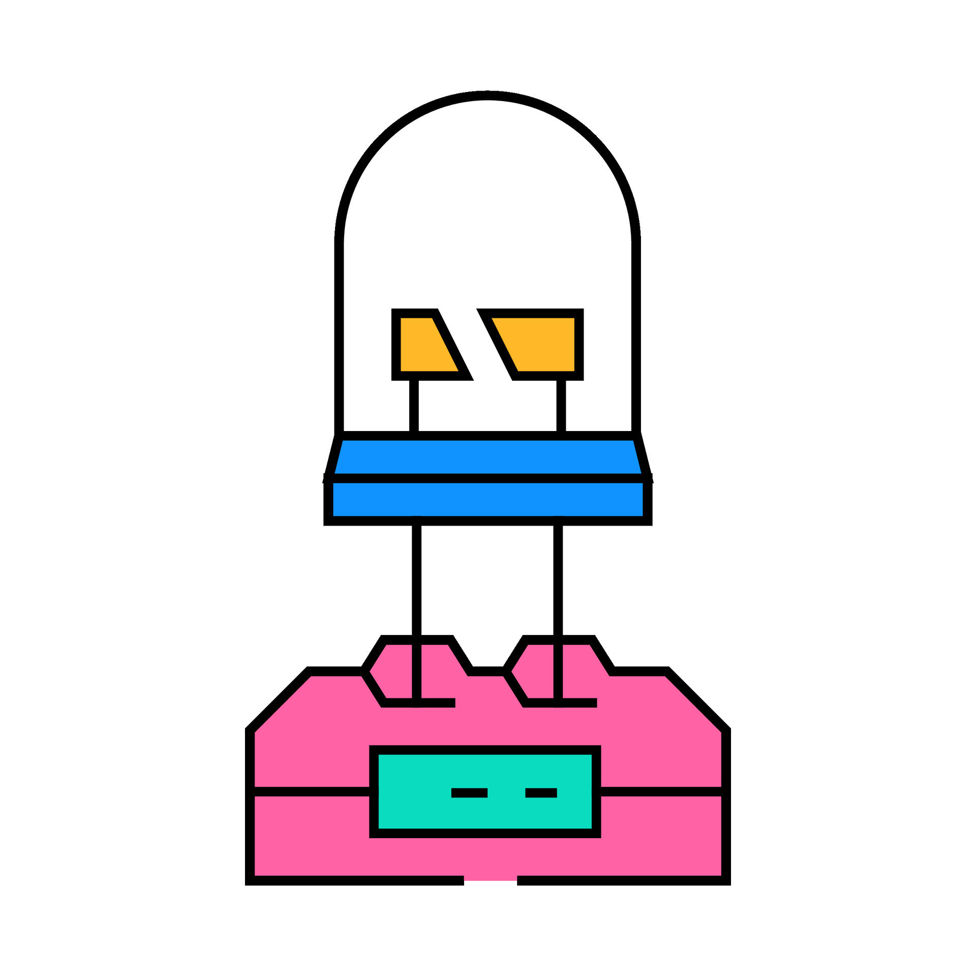 Diode Testing Electronics Icon Color Illustration 49828028 Vector Art At Vecteezy