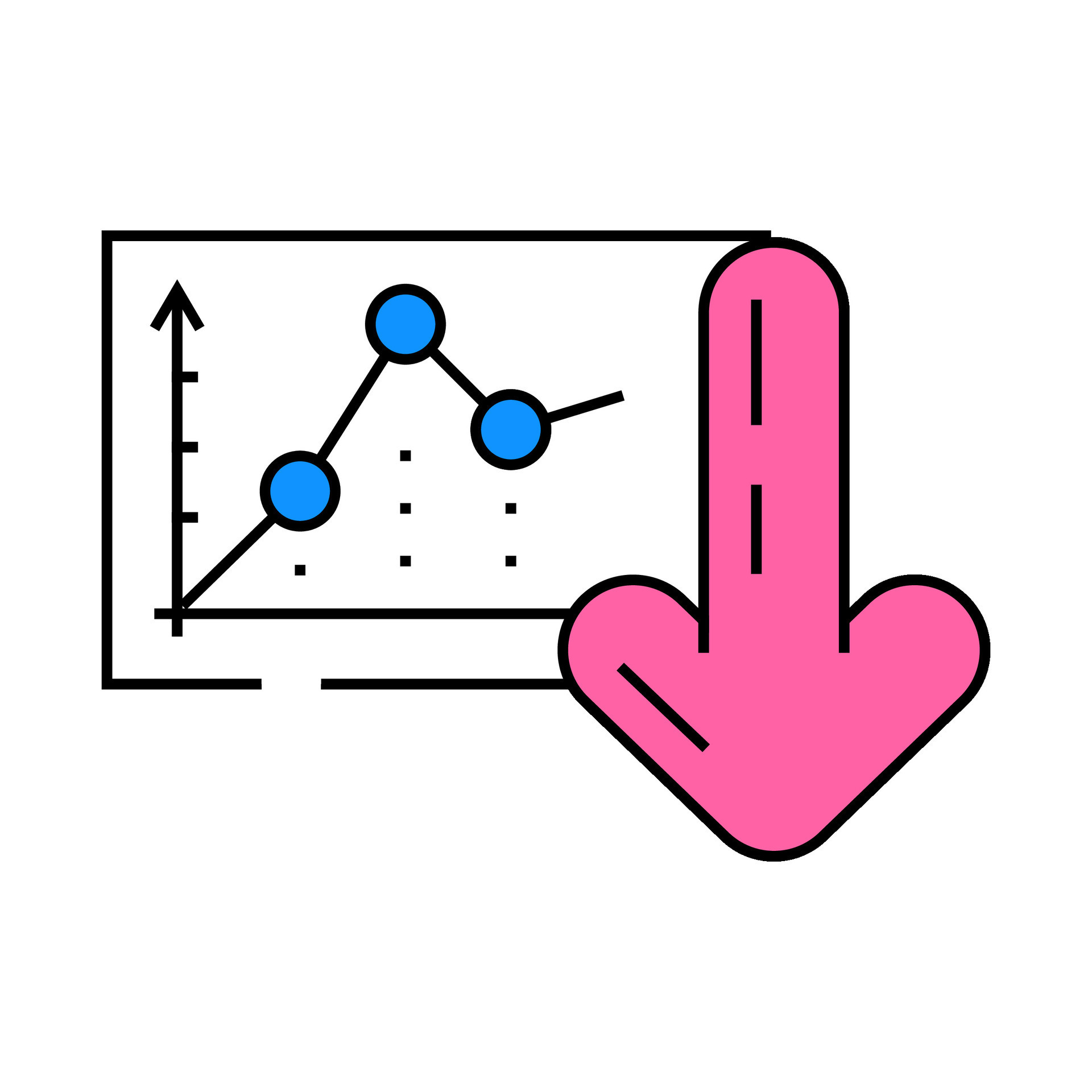 Diagram Loading Statistical Data Icon Color Illustration 49828487